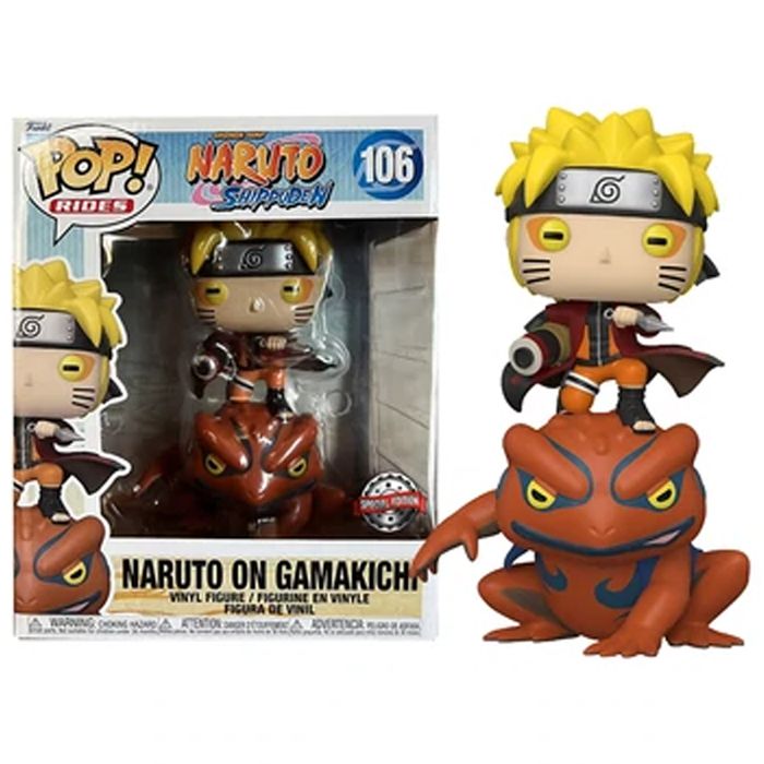 Shop Funko Pop! Rides: Naruto- Naruto on Sage Mode W/ Gamakichi (Exc ...